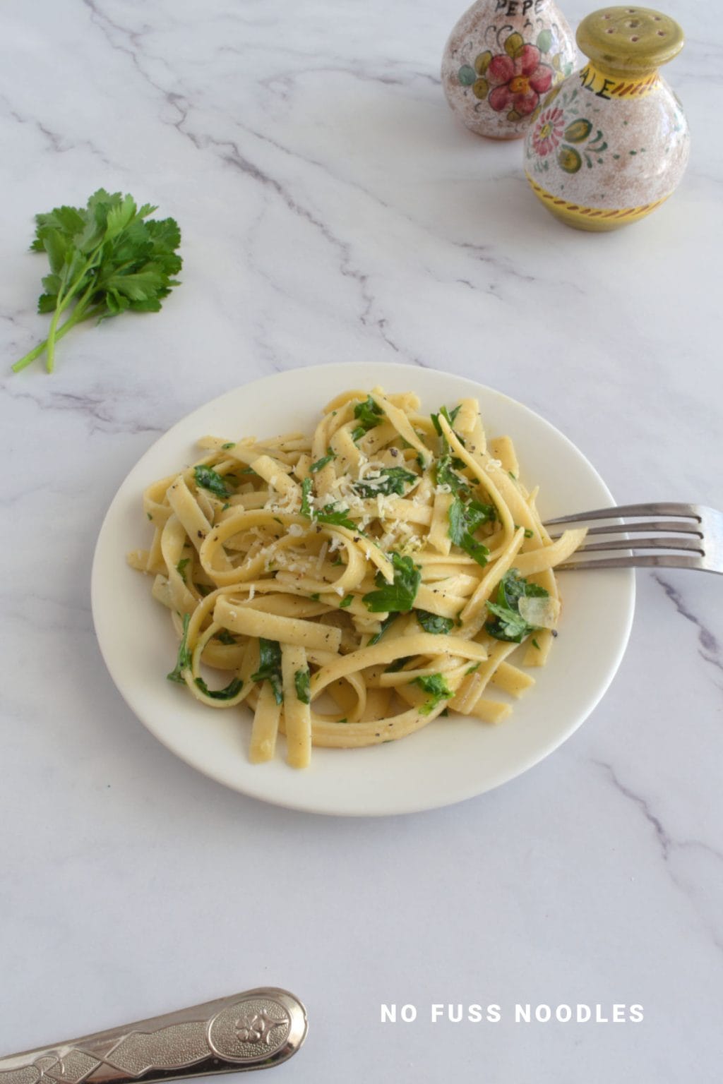 Parsley Pasta | No Fuss Noodles